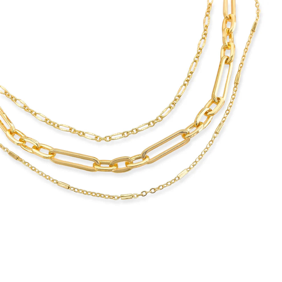 Removable 3 Layer Alt Chain Necklace — Emilia Gray